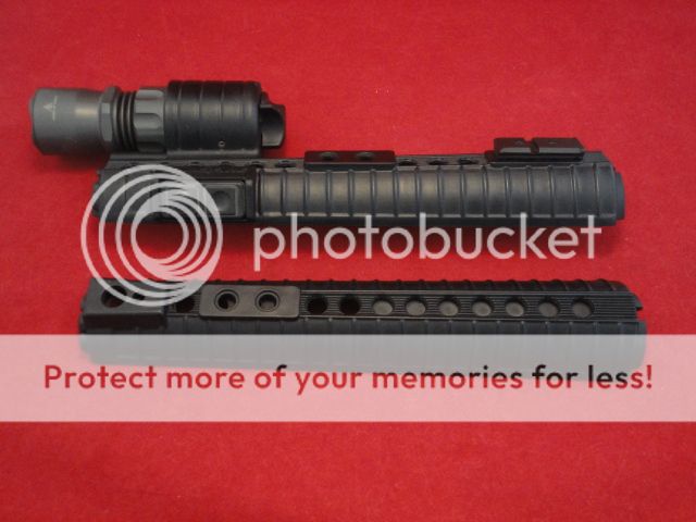 Rare M16 AR15 Rifle Length Surefire M511A Weapon Light Handguards, LED ...